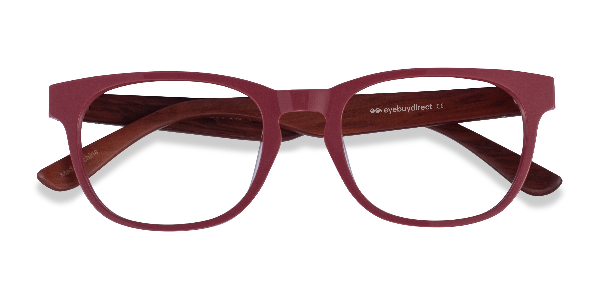 Tongass Rectangle Red Glasses for Women | Eyebuydirect