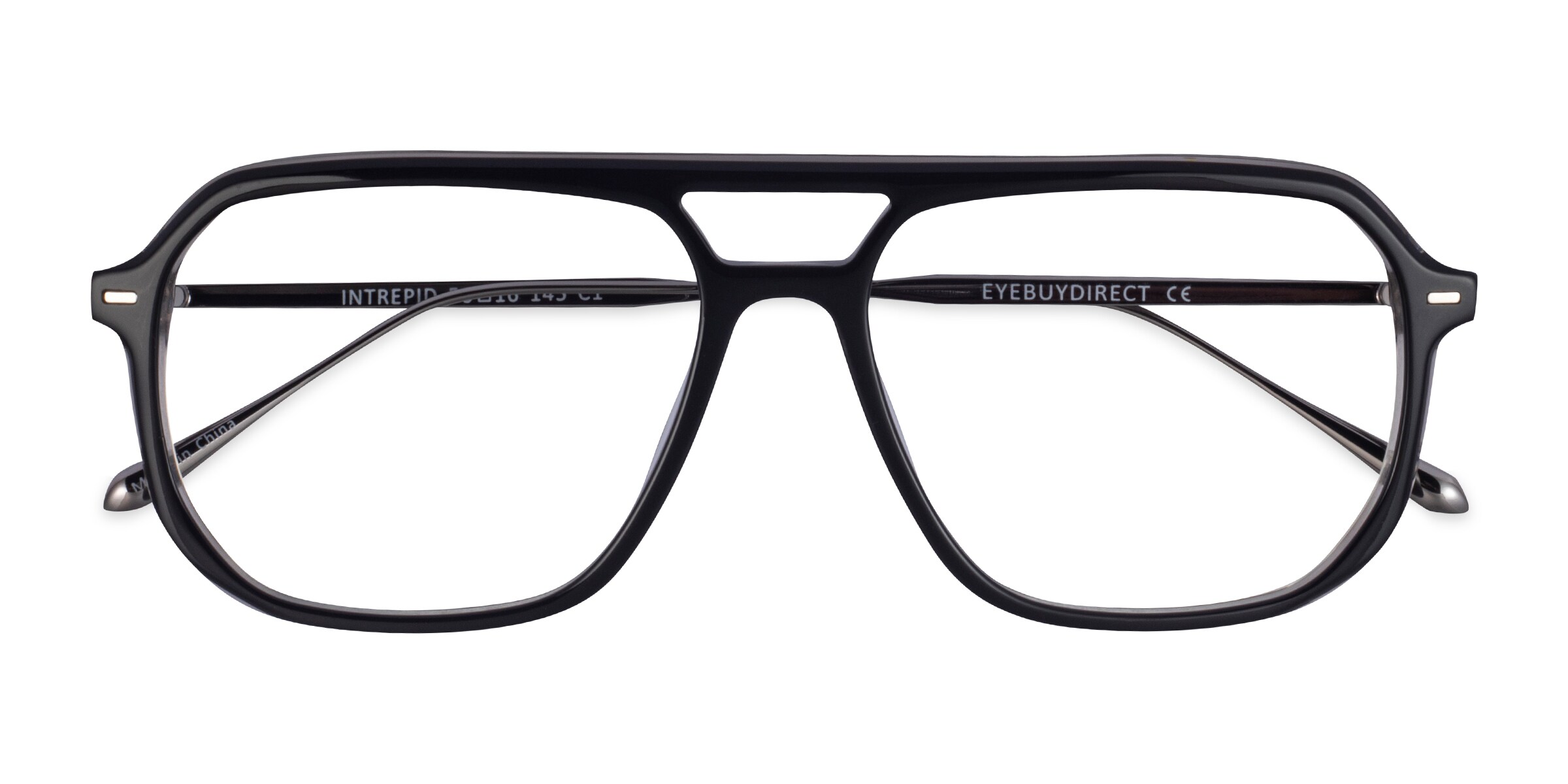 Intrepid Aviator Black Gunmetal Glasses for Men | Eyebuydirect Canada