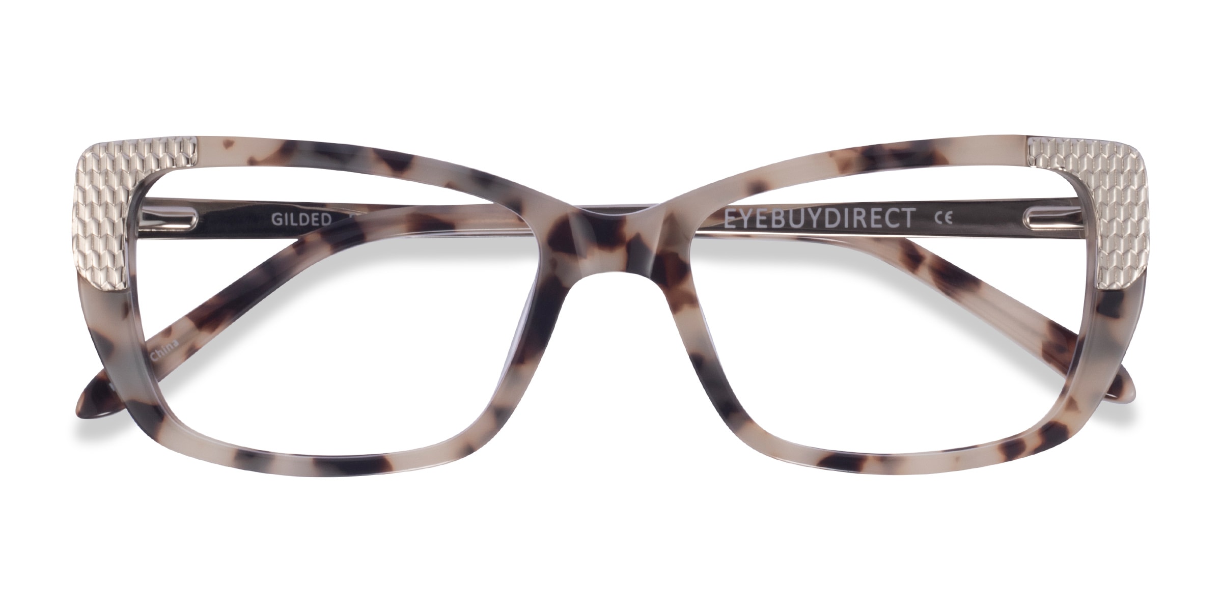 Gilded Cat Eye Ivory Tortoise Silver Glasses for Women | Eyebuydirect ...