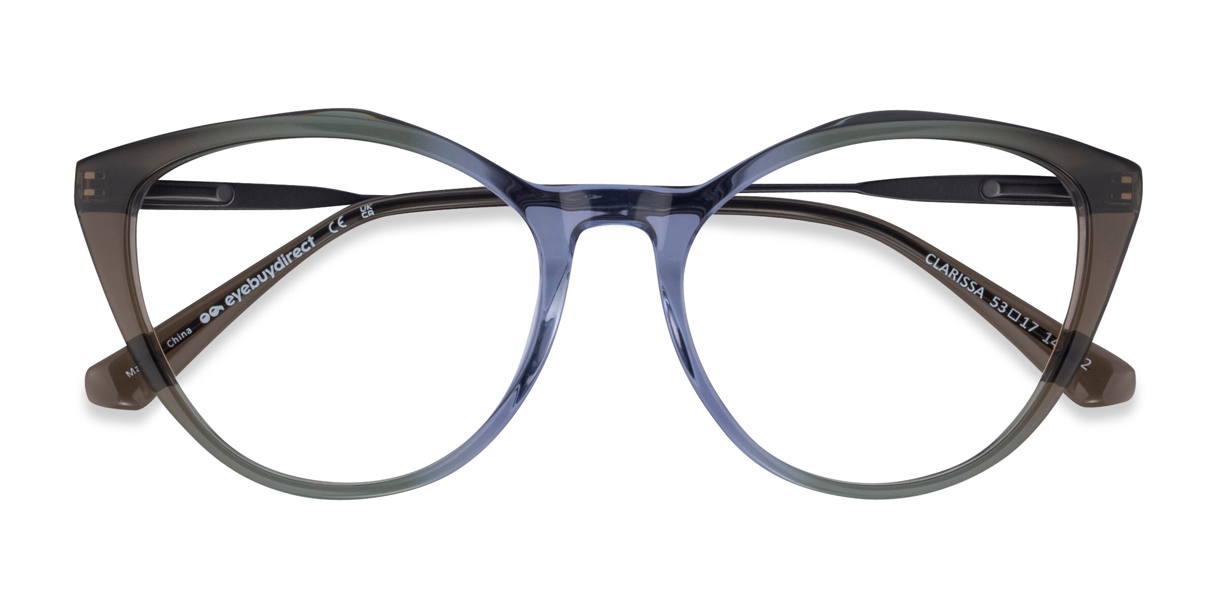 Clarissa Cat Eye Gradient Brown Glasses for Women | Eyebuydirect Canada