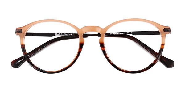 Boaz Round Tortoise Full Rim Eyeglasses | Eyebuydirect