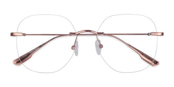 Lisa Square Rose Gold Glasses for Women | Eyebuydirect Canada