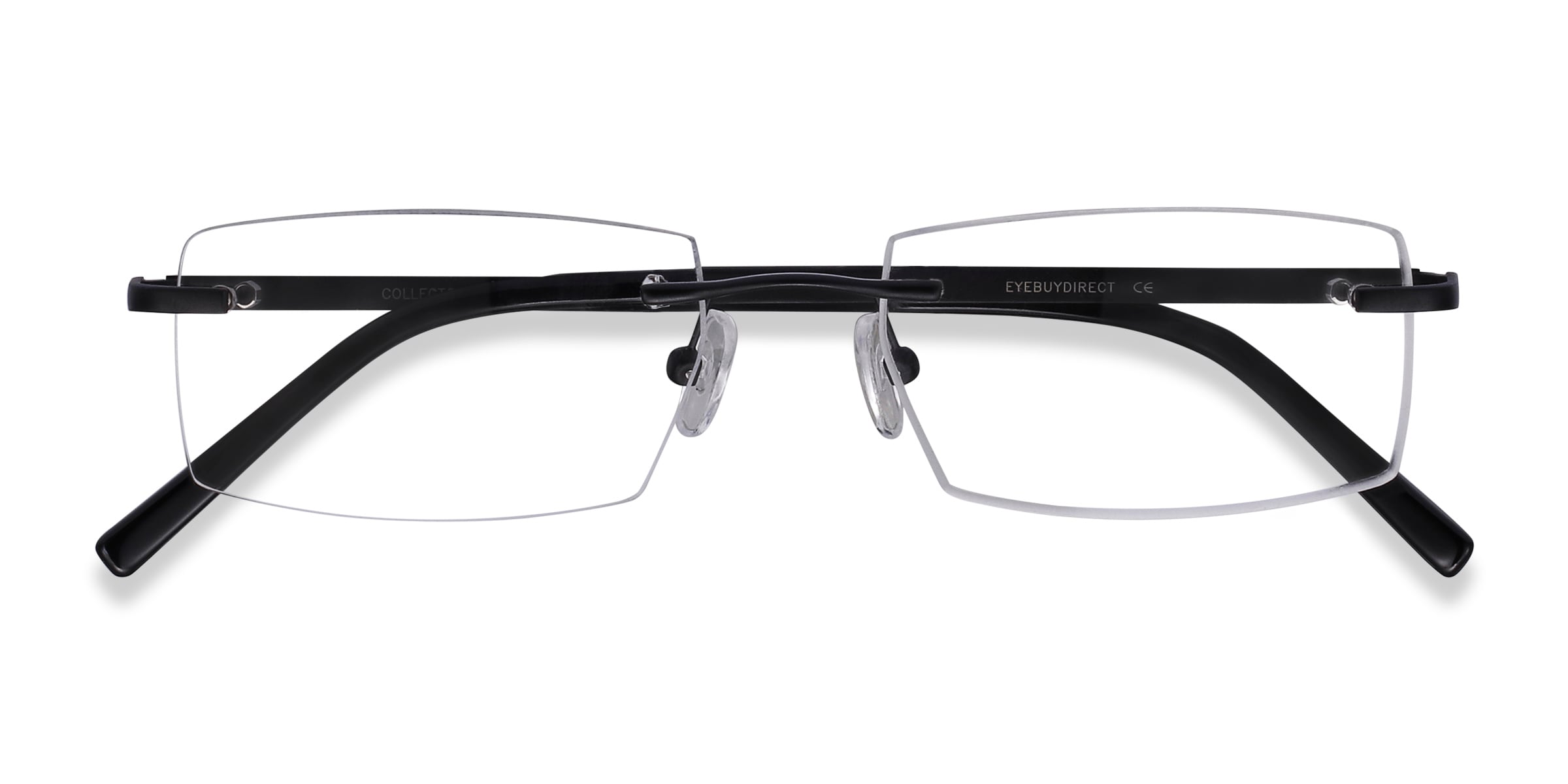 Collector Rectangle Black Rimless Eyeglasses | Eyebuydirect Canada