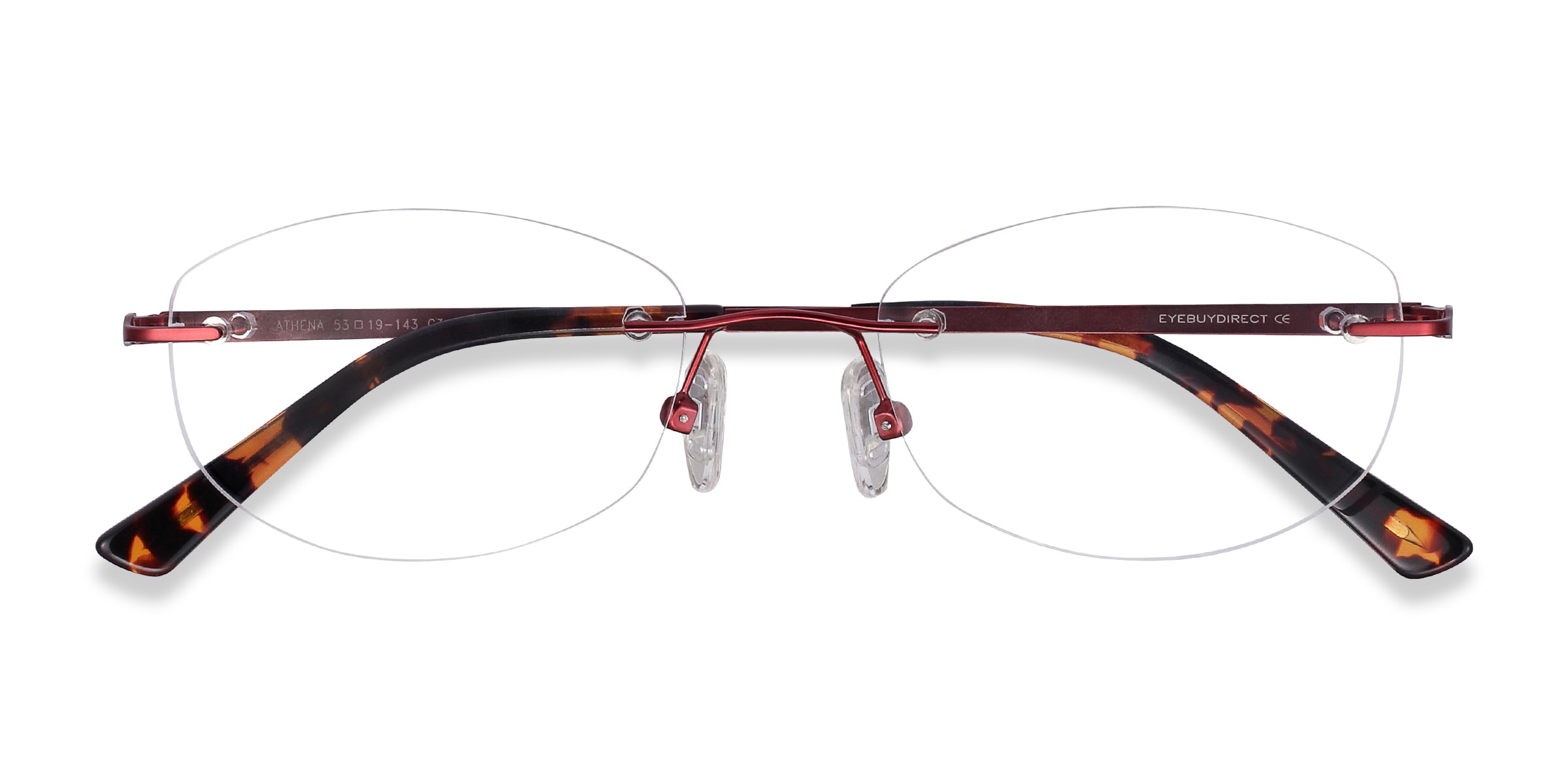 Athena - Sophisticated Red Oval Frames | Eyebuydirect