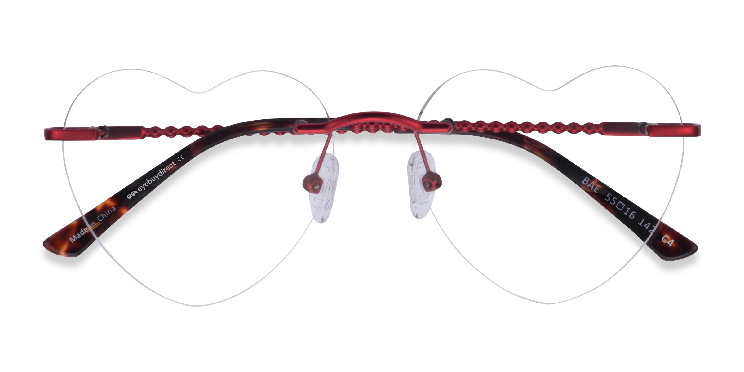 Bae Heart Burgundy Glasses for Women | Eyebuydirect Canada
