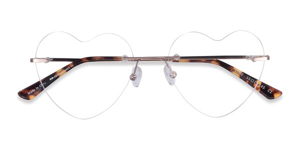 Love Heart Rose Gold Glasses for Women | Eyebuydirect