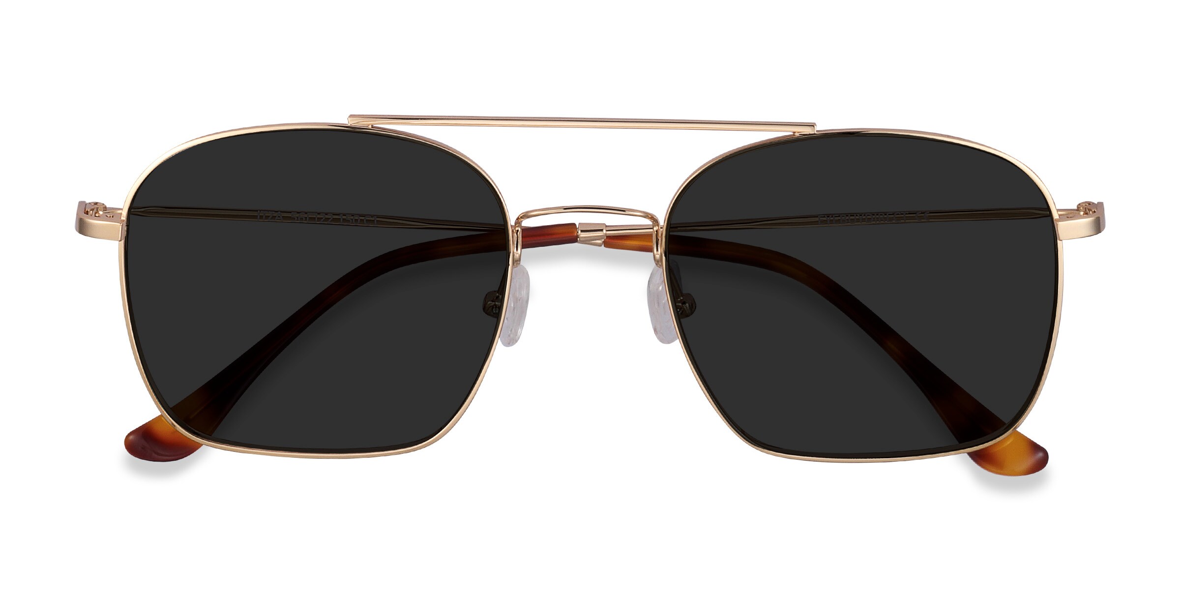 Itza - Ultra-Slim Gold Aviator Sunglasses | Eyebuydirect