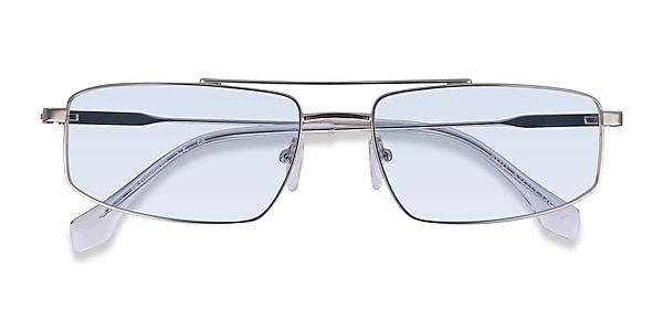 Alto Aviator Matt Silver Frame Prescription Sunglasses Eyebuydirect