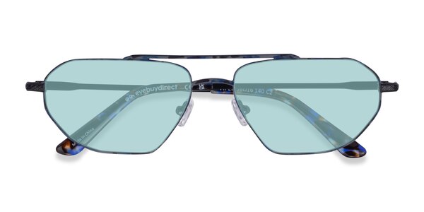 Viper Aviator Blue Tortoise Frame Prescription Sunglasses