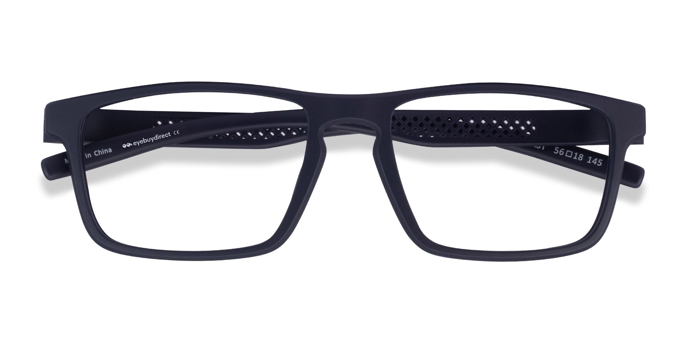 First Rectangle Navy Glasses for Men | Eyebuydirect