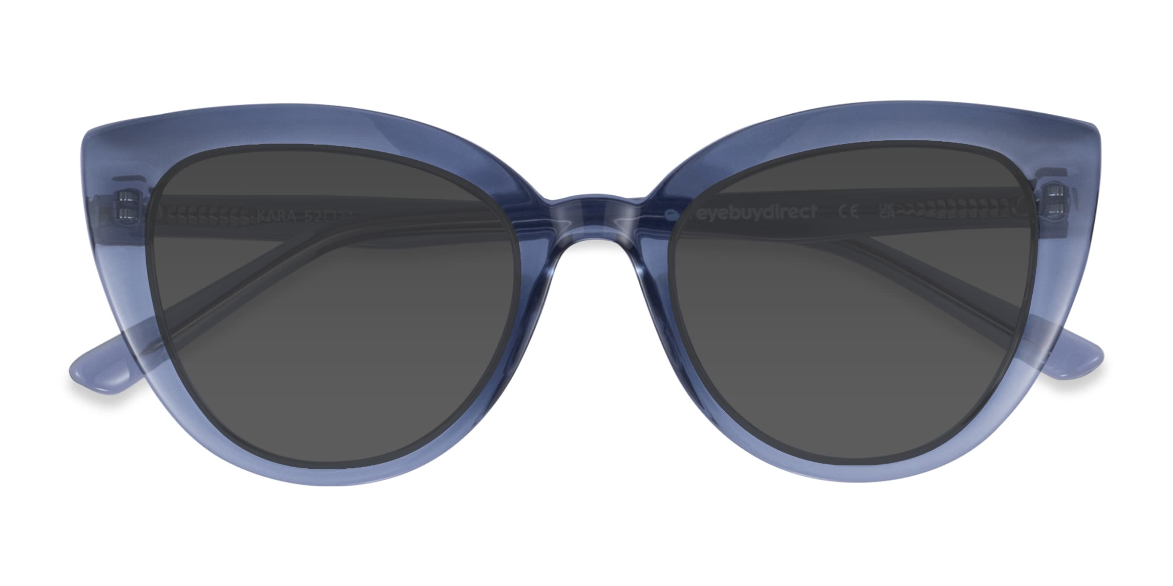 Kara - Cat Eye Blue Frame Sunglasses For Women | Eyebuydirect Canada