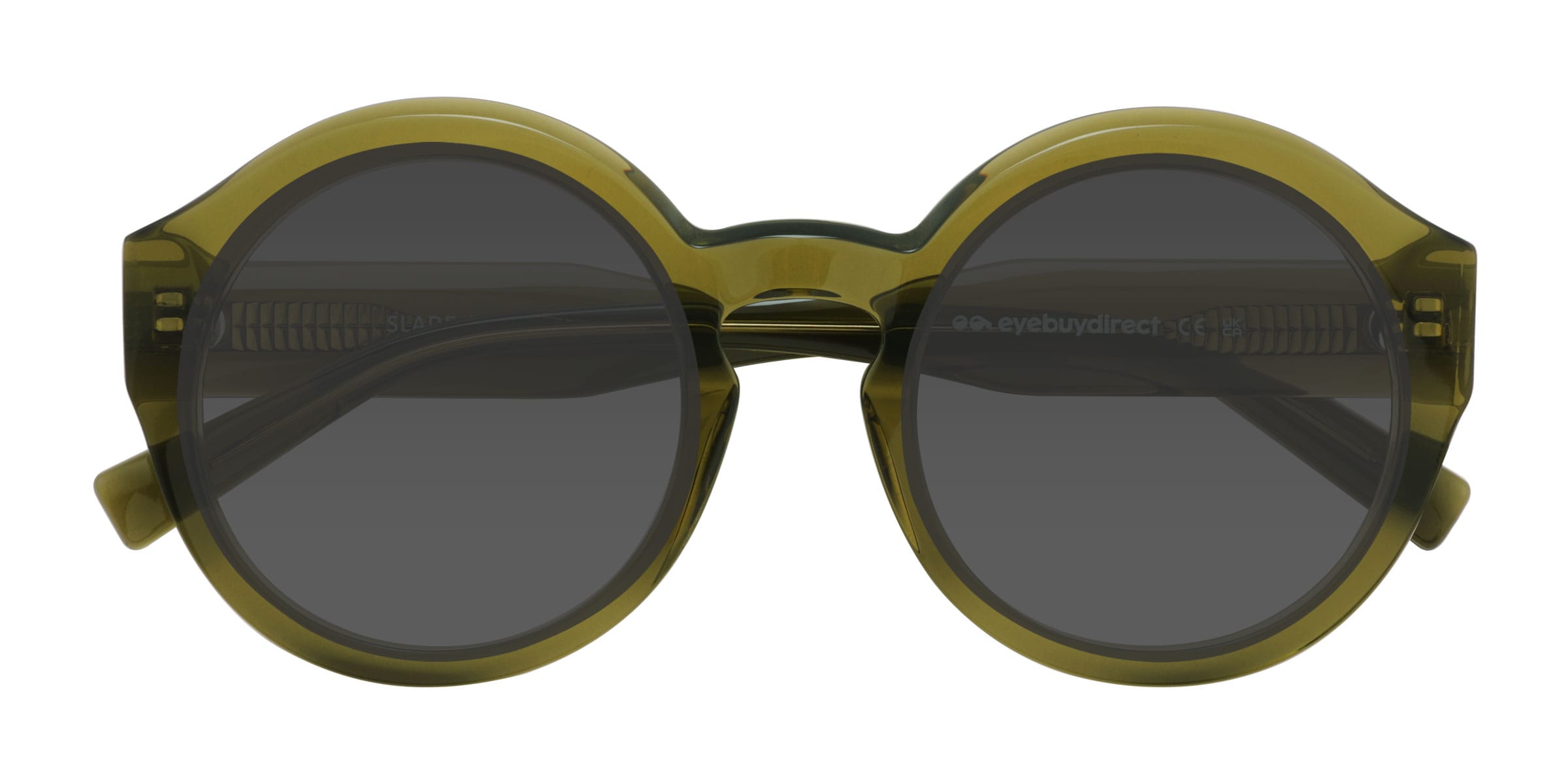 Slade - Round Green Frame Prescription Sunglasses | Eyebuydirect Canada