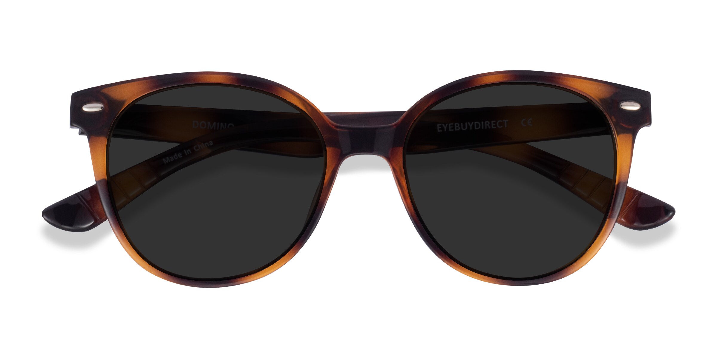 Domino - Round Tortoise Frame Sunglasses | Eyebuydirect