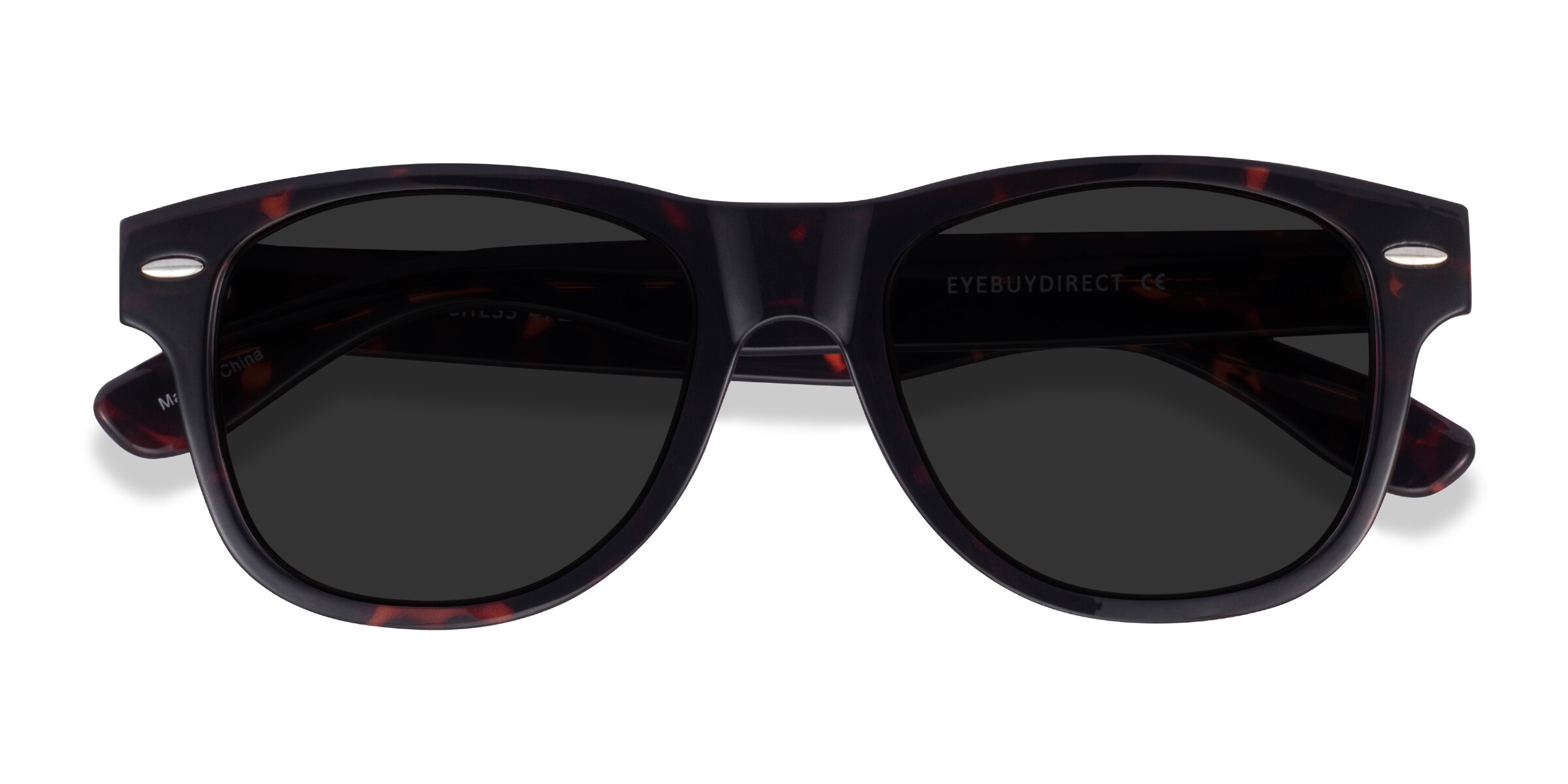 Chess - Rectangle Red Tortoise Frame Sunglasses | Eyebuydirect