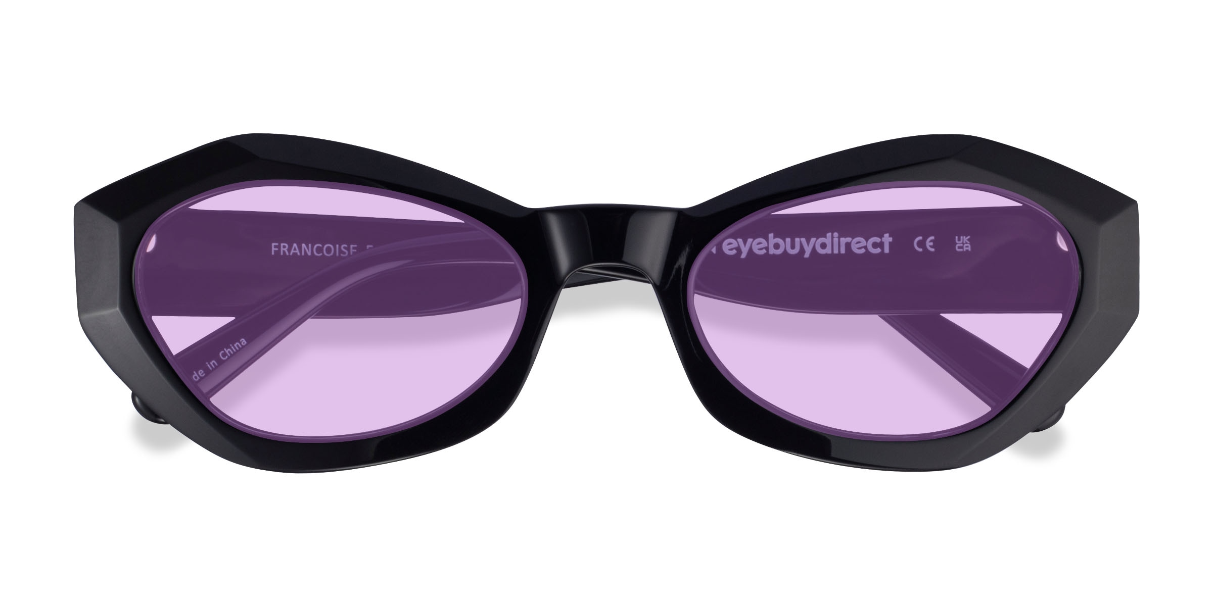 Francoise - Cat Eye Black Frame Prescription Sunglasses | Eyebuydirect ...