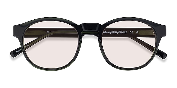 Flamingo Round Green Frame Prescription Sunglasses Eyebuydirect Canada