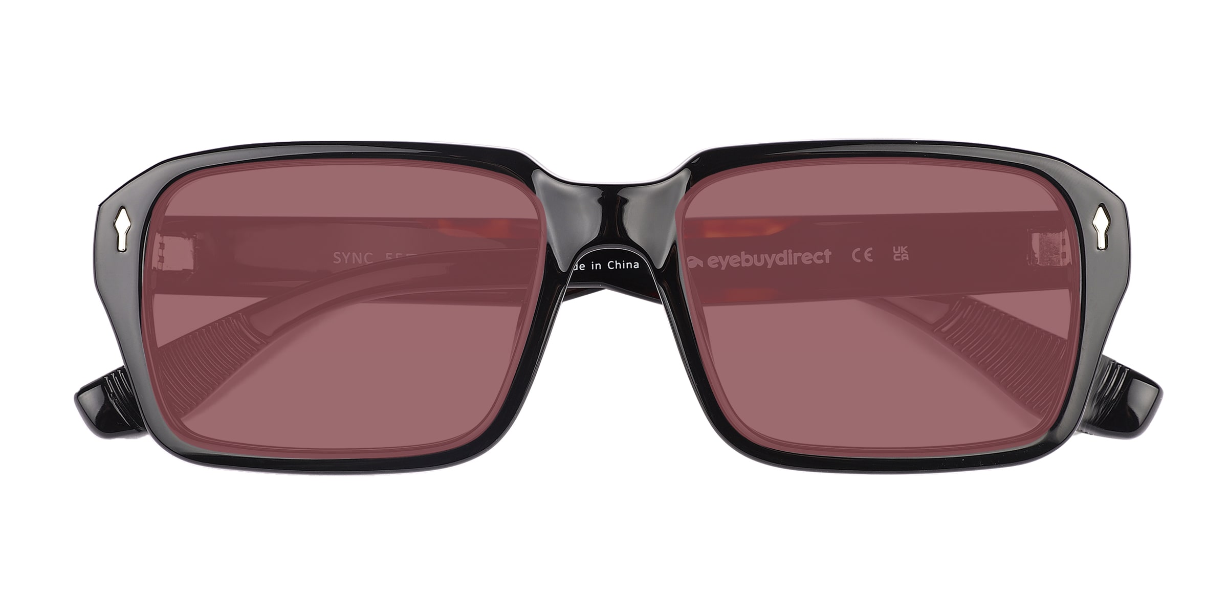 Sync - Square Black Frame Sunglasses For Men | Eyebuydirect