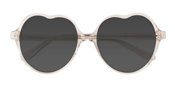 Amora - Heart Crystal Brown Frame Sunglasses For Women | Eyebuydirect