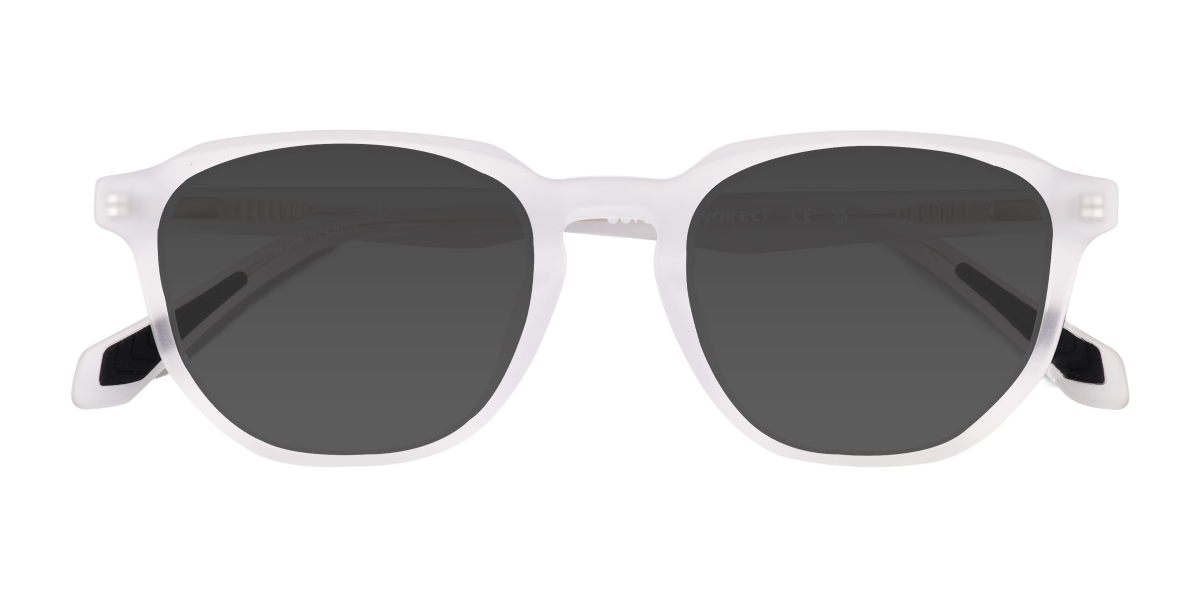 Boost - Round Crystal Clear Frame Prescription Sunglasses | Eyebuydirect