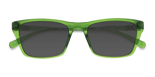 Seabreeze - Wayfarer Clear Green Frame Sunglasses For Men | Eyebuydirect