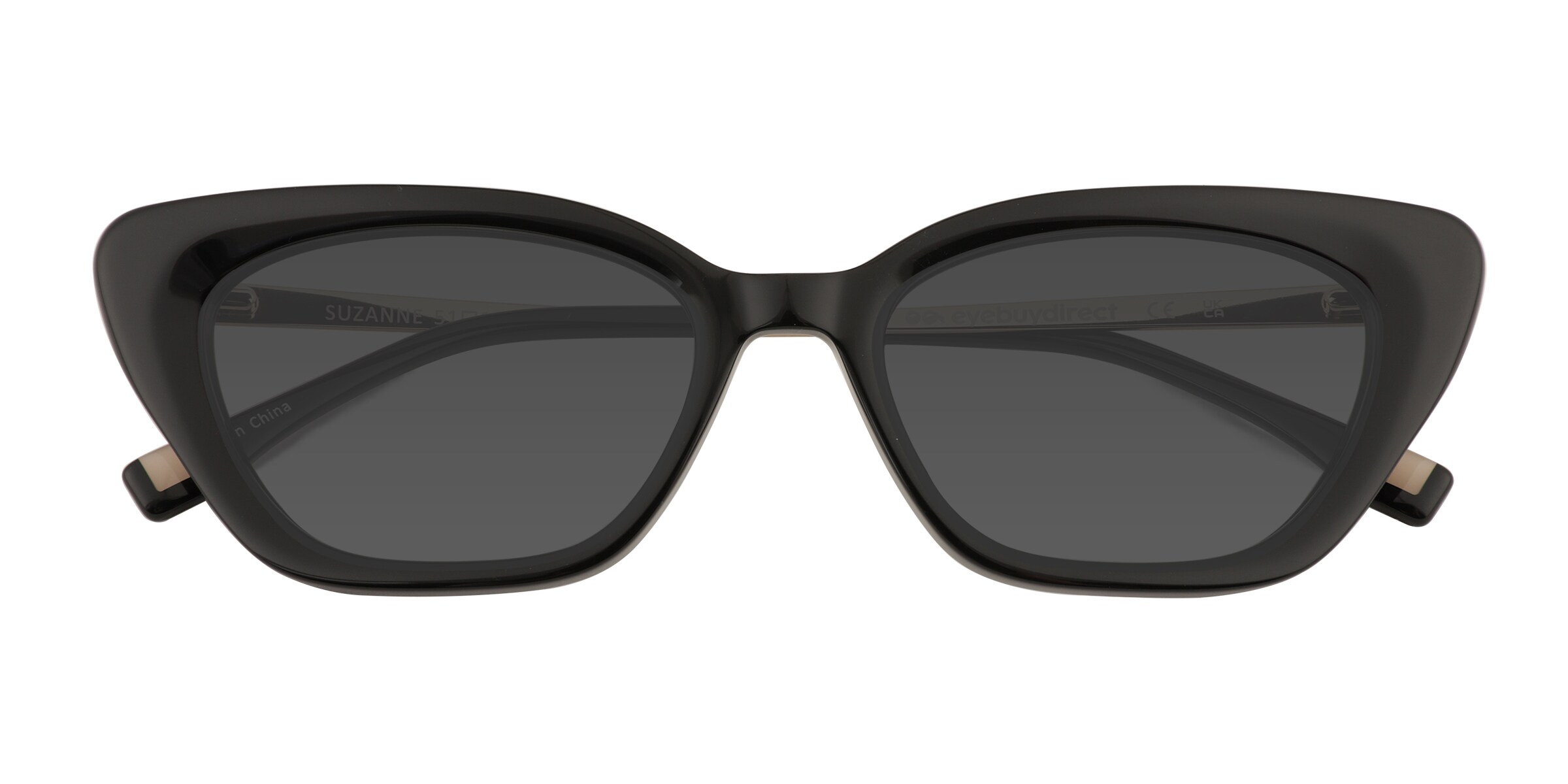 Suzanne - Cat Eye Black Frame Sunglasses For Women | Eyebuydirect Canada