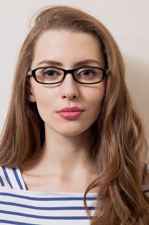 Maysky Rectangle Black Glasses for Women | Eyebuydirect Canada