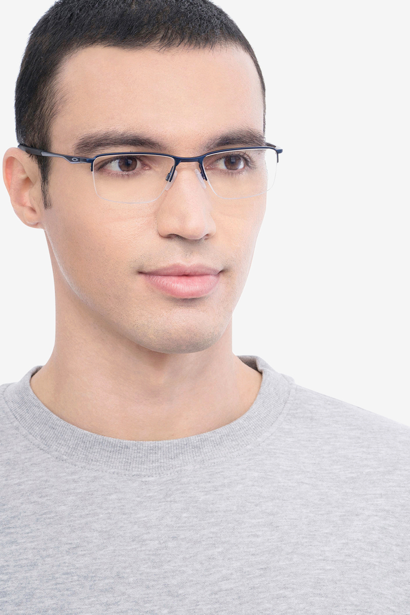 Oakley Socket 5.5 - Rectangle Matte Midnight Frame Glasses For Men ...