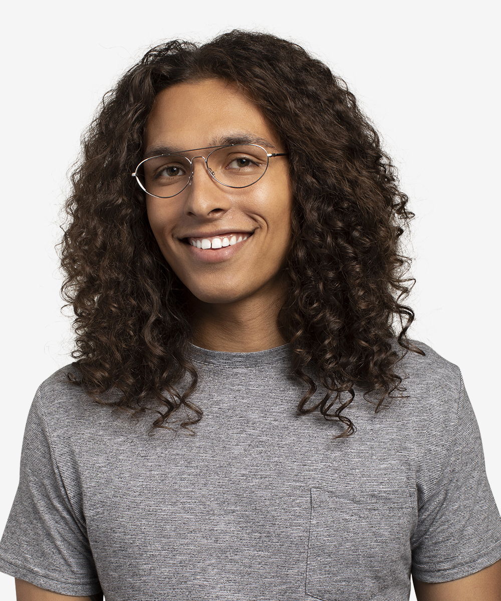 Ray-Ban RB6454 - Aviator Silver Frame Eyeglasses | Eyebuydirect Canada