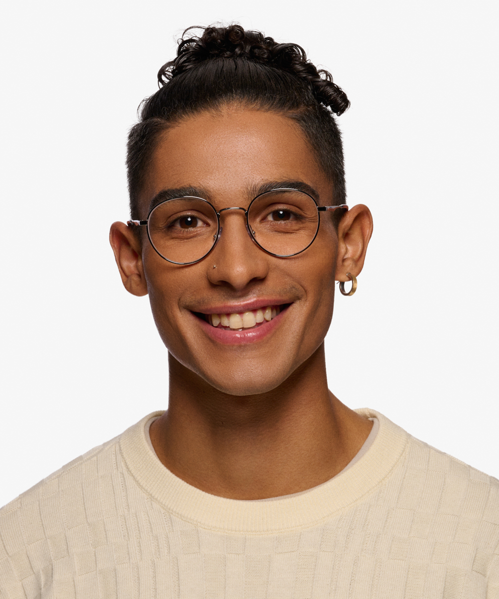 Ray-Ban RB3681V - Round Gunmetal Frame Eyeglasses | Eyebuydirect