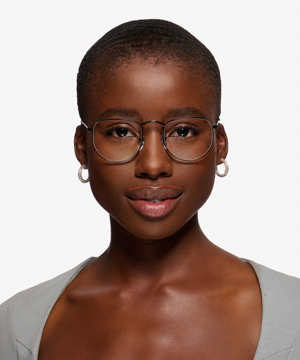 Ray-Ban RB3958V Elon - Geometric Black Frame Eyeglasses | Eyebuydirect ...