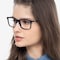 Ray-Ban RB7047 - Rectangle Black Frame Eyeglasses | Eyebuydirect
