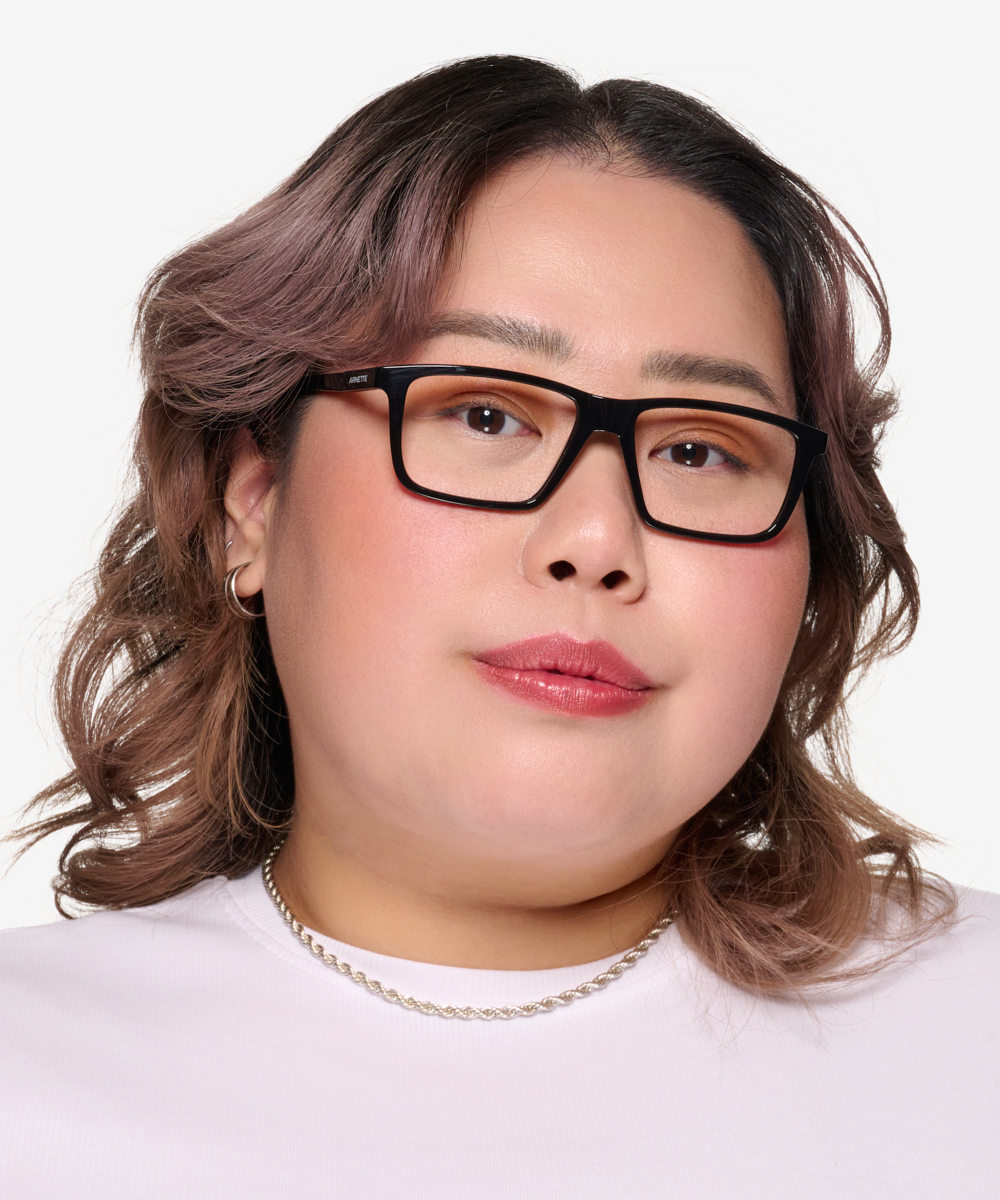 ARNETTE Eyeke - Rectangle Black Frame Eyeglasses | Eyebuydirect