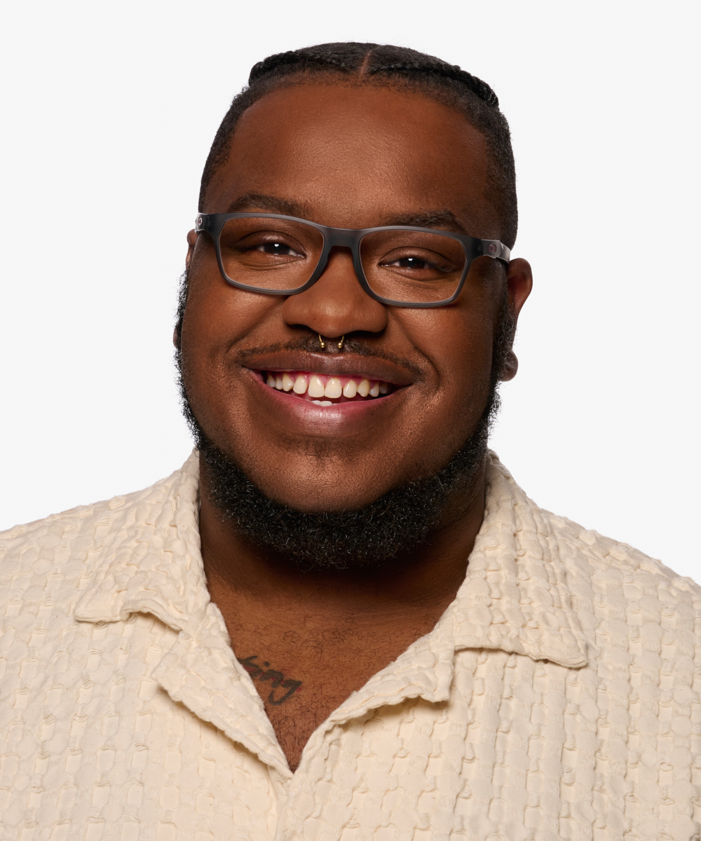 Oakley Hex Jector - Rectangle Satin Gray Smoke Frame Glasses For Men ...