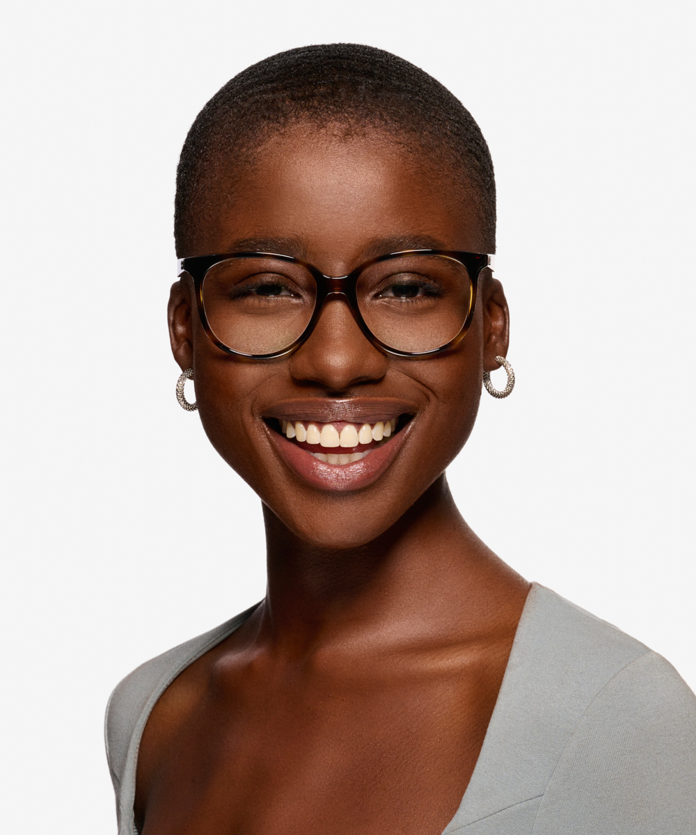 Ray-Ban RB4378V - Round Tortoise Frame Eyeglasses | Eyebuydirect Canada