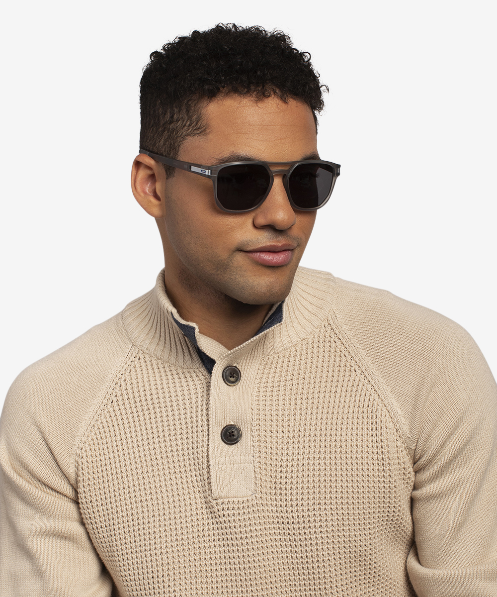 Oakley Latch Beta - Aviator Matte Gray Ink Frame Sunglasses For Men ...