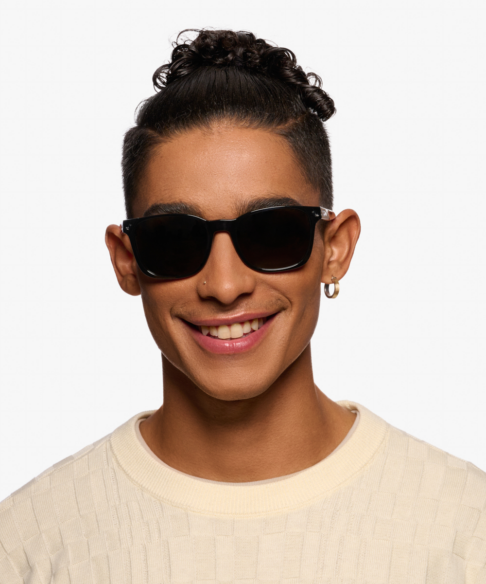 Oakley Ojector - Square Black Ink Frame Prescription Sunglasses ...