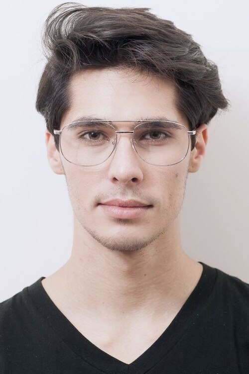 Yelnya Square Golden Glasses for Men | Eyebuydirect