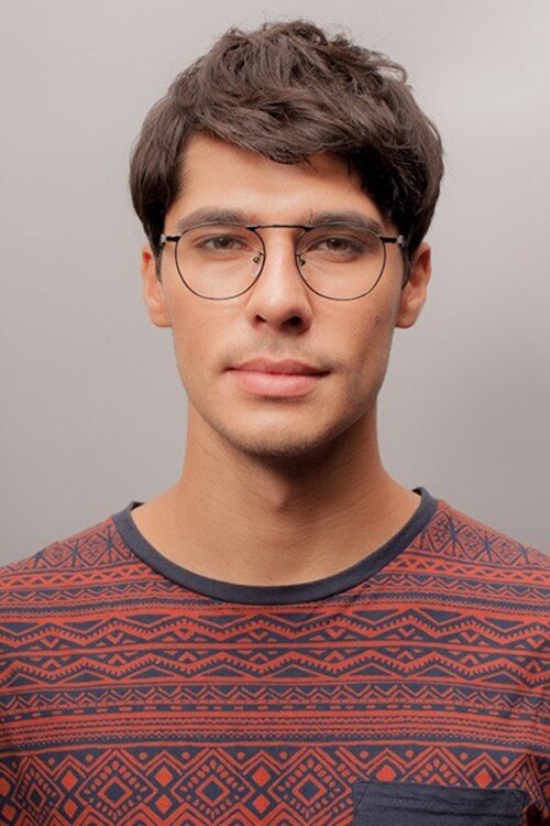 Tarantino Aviator Black Full Rim Eyeglasses | Eyebuydirect