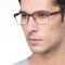 Python Rectangle Matte Brown Full Rim Eyeglasses | Eyebuydirect