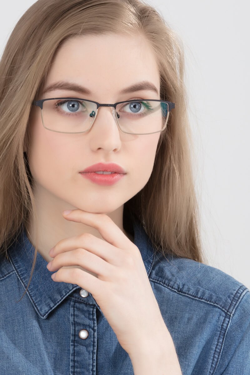 Prime Rectangle Black Brown Full Rim Eyeglasses | Eyebuydirect