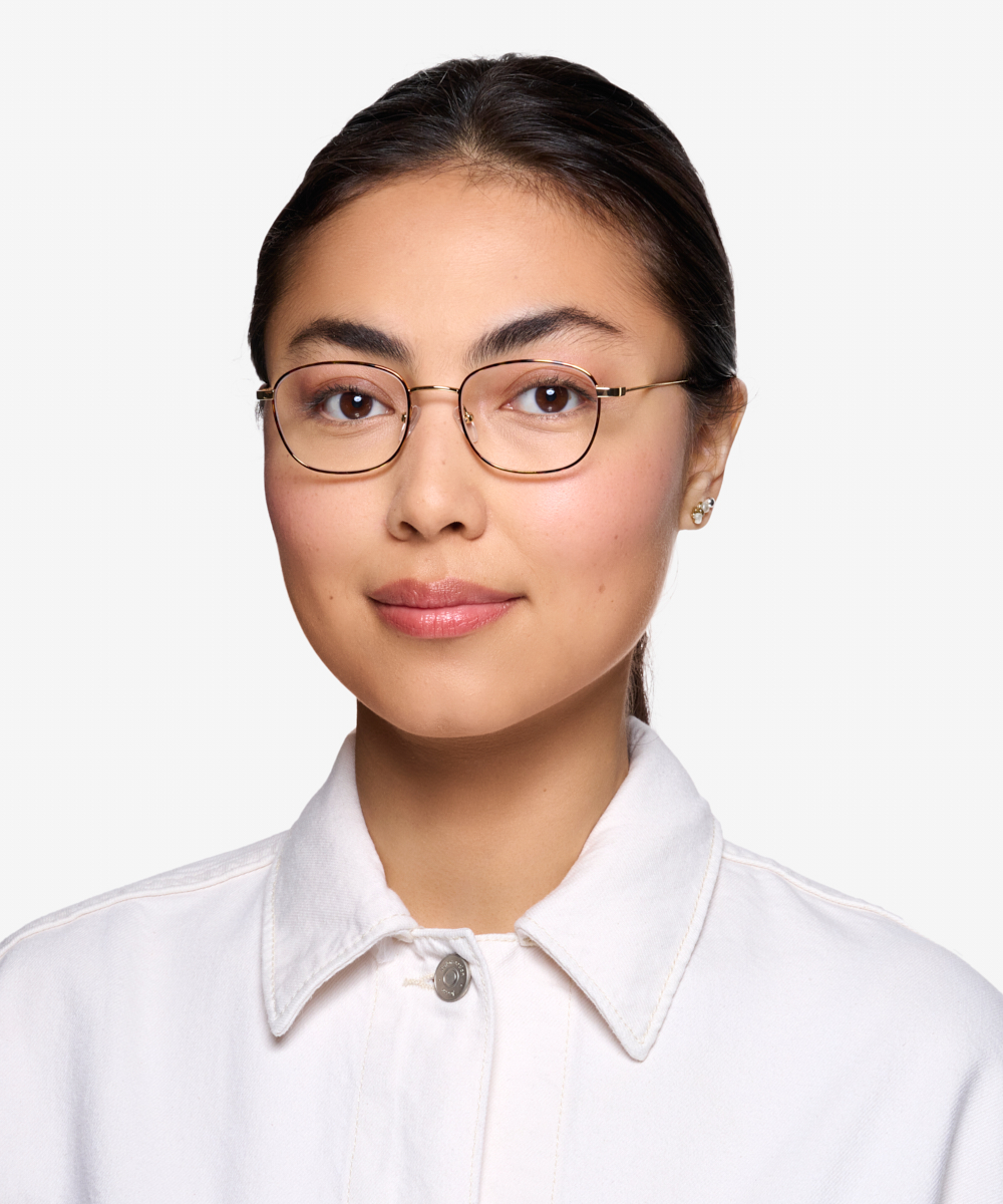 Fortune Rectangle Tortoise Full Rim Eyeglasses | Eyebuydirect Canada
