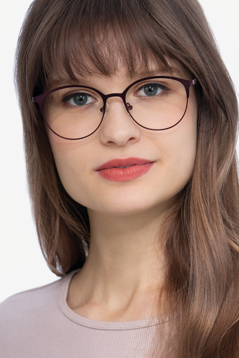 Emma - Swanky Round Red Eyeglasses | Eyebuydirect
