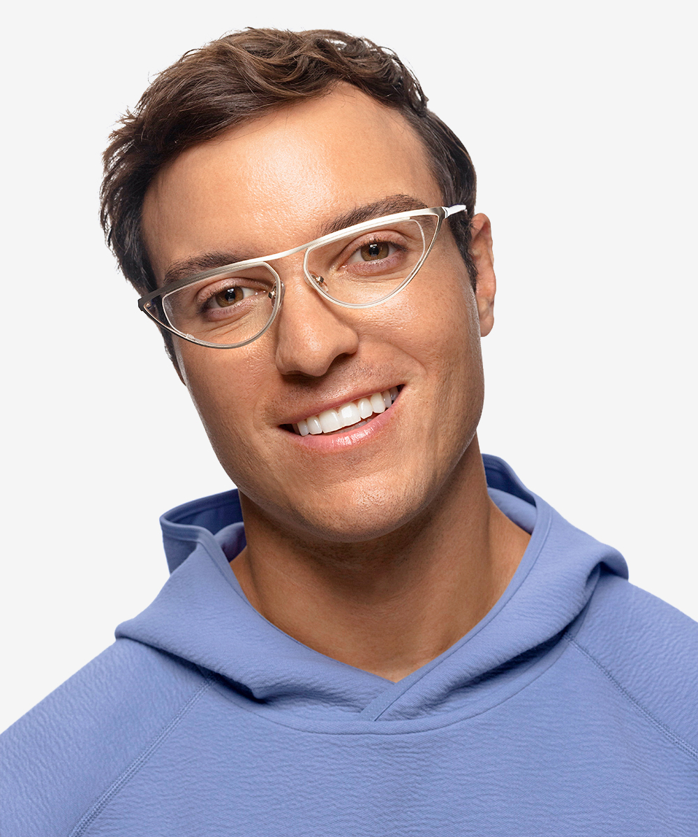 Loom Geometric Gold Glasses for Women | Eyebuydirect