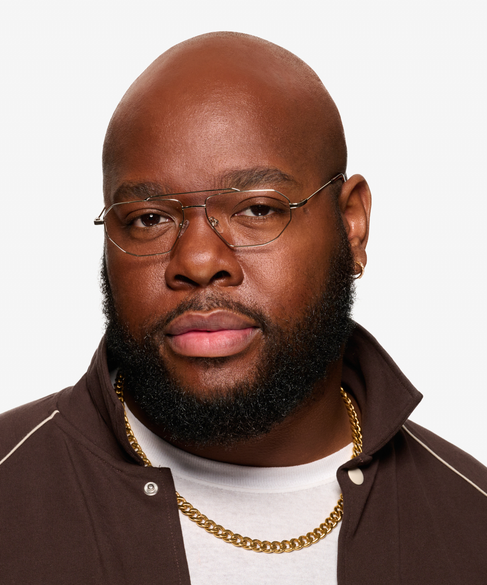 Foxtrot Aviator Shiny Gold Spotty Tortoise Full Rim Eyeglasses ...