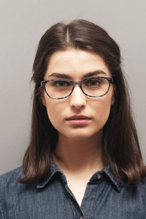 Alyson Oval Black & Clear Glasses for Women | Eyebuydirect