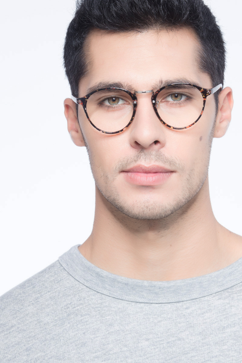 Chillax Round Red & Floral Full Rim Eyeglasses | Eyebuydirect Canada