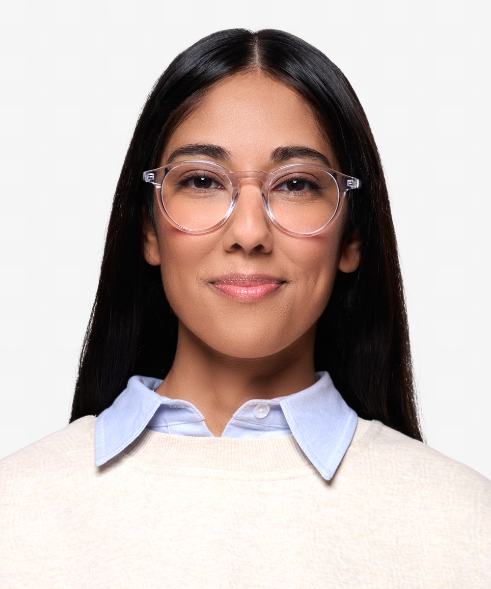 Theory Round Translucent Full Rim Eyeglasses | Eyebuydirect Canada