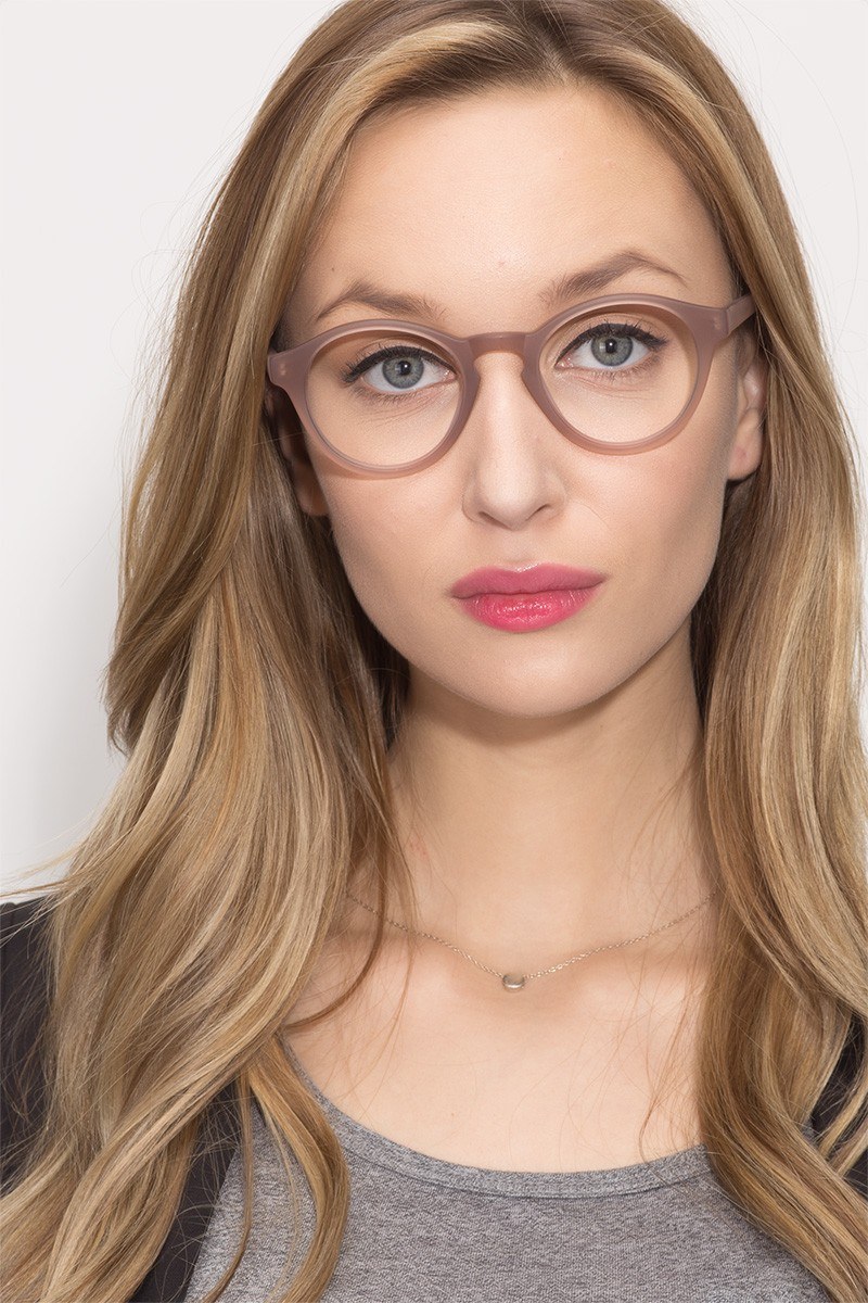 Dreamy Round Matte Brown Full Rim Eyeglasses | Eyebuydirect