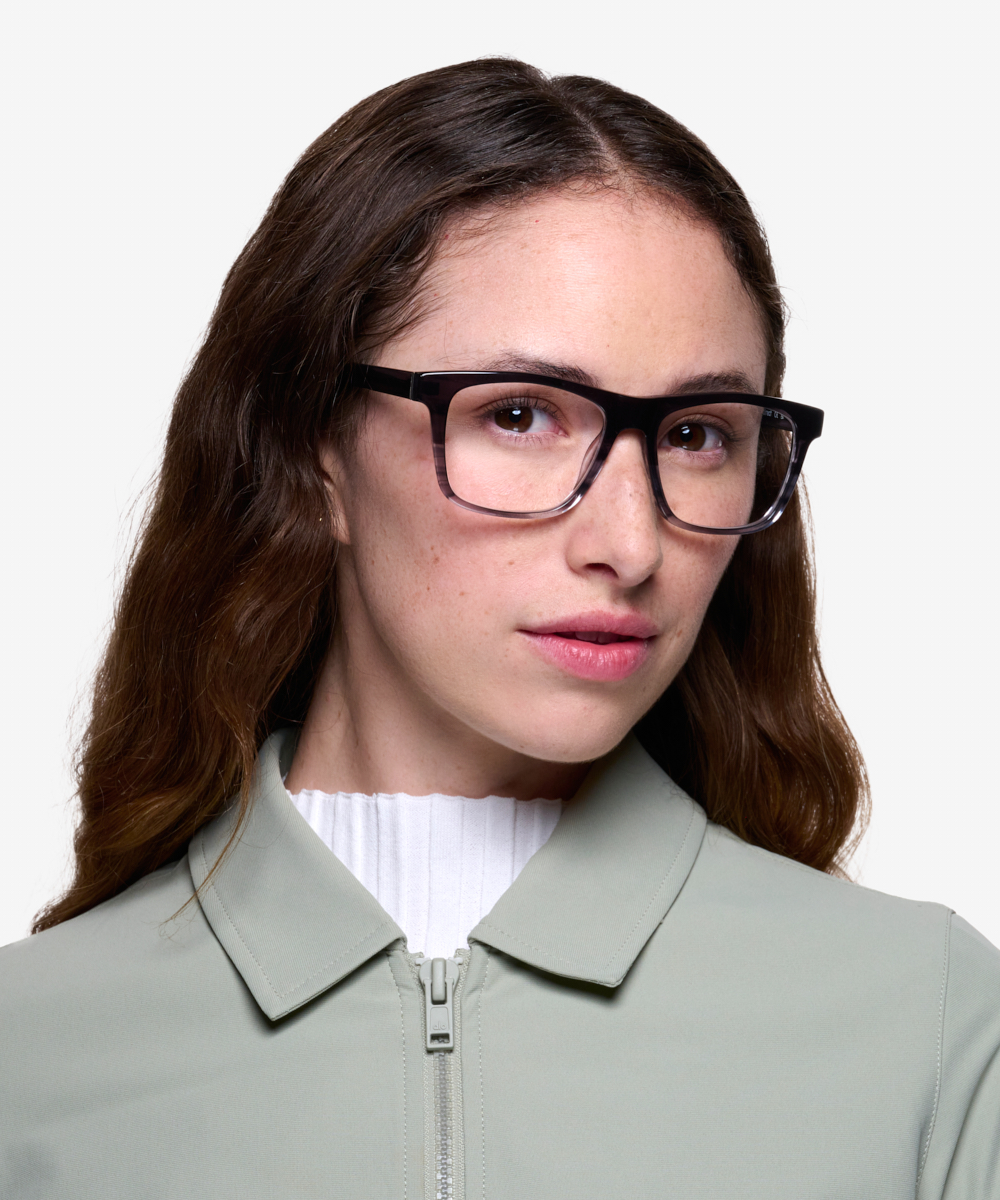 Pioneer Square Gray Full Rim Eyeglasses | Eyebuydirect