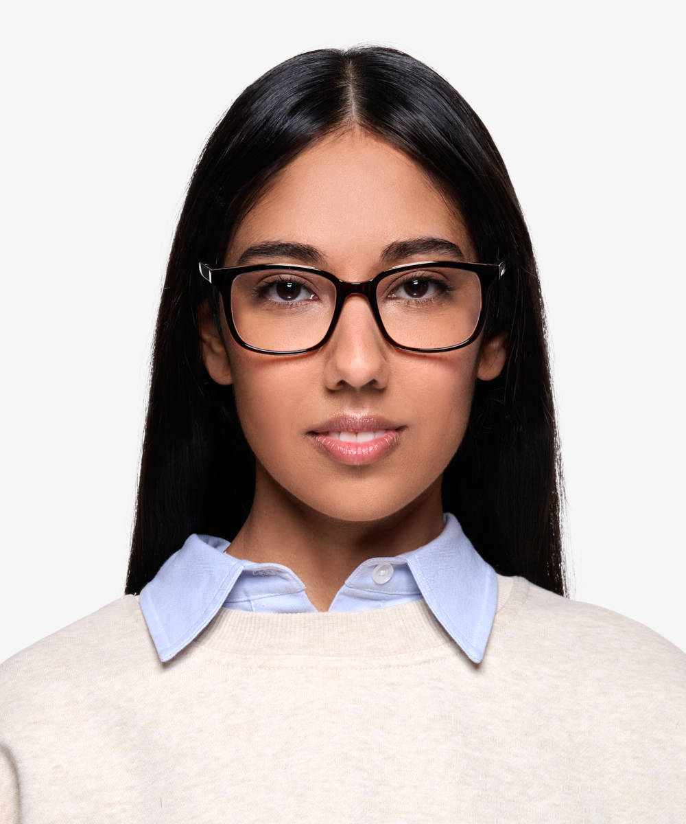 November Rectangle Brown Clear Full Rim Eyeglasses | Eyebuydirect Canada